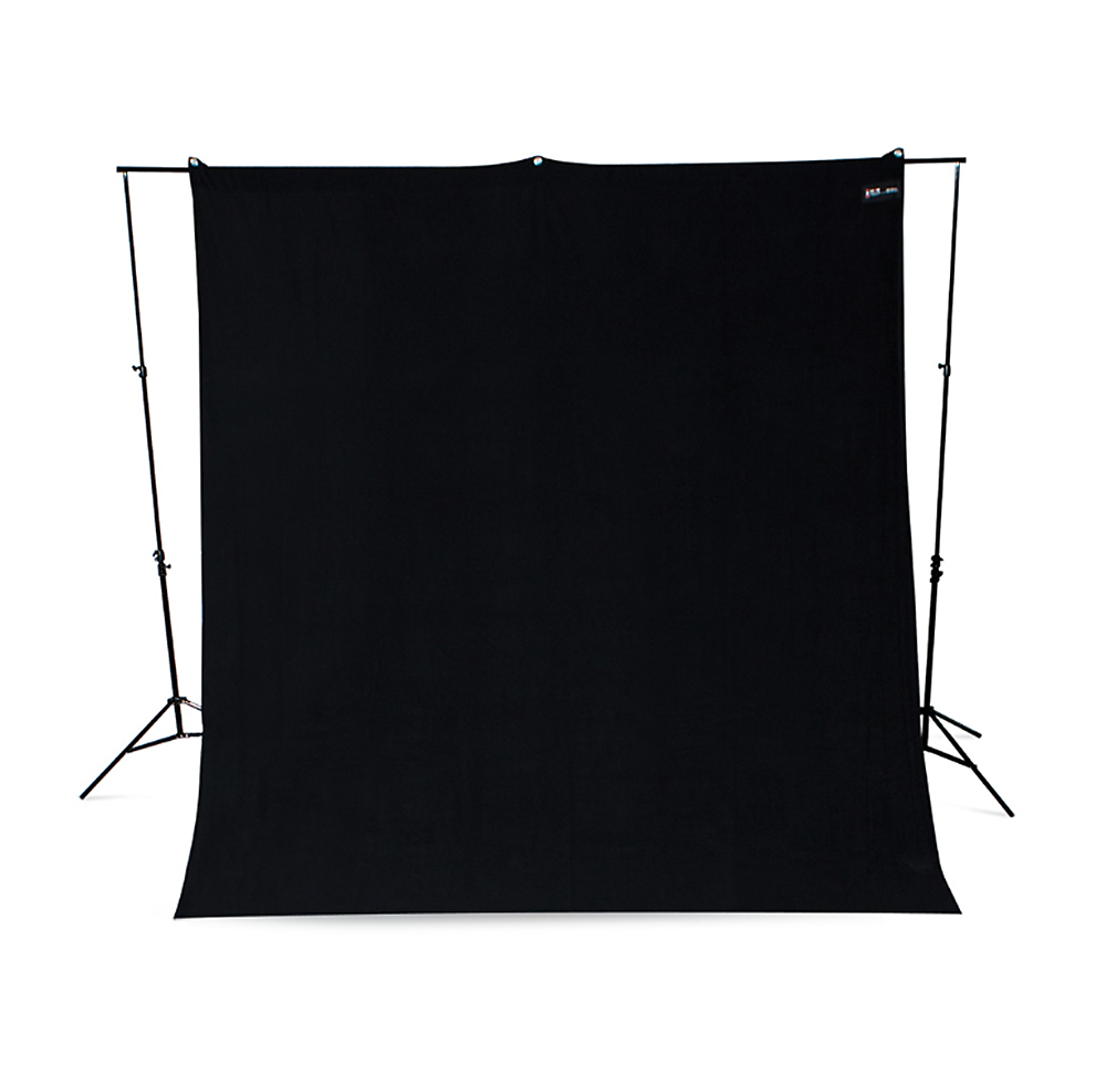 Westcott | 9 x 10 ft. Wrinkle-Resistant Cotton Backdrop (Rich Black) | 133