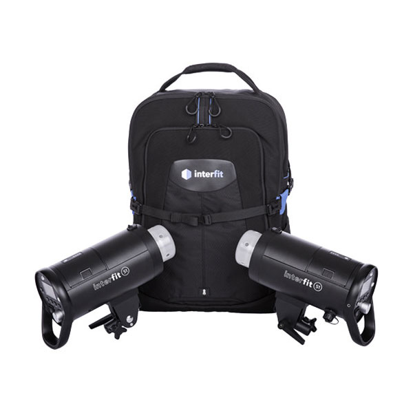 Interfit S1 On-Location Portable 2-Light Backpack Kit