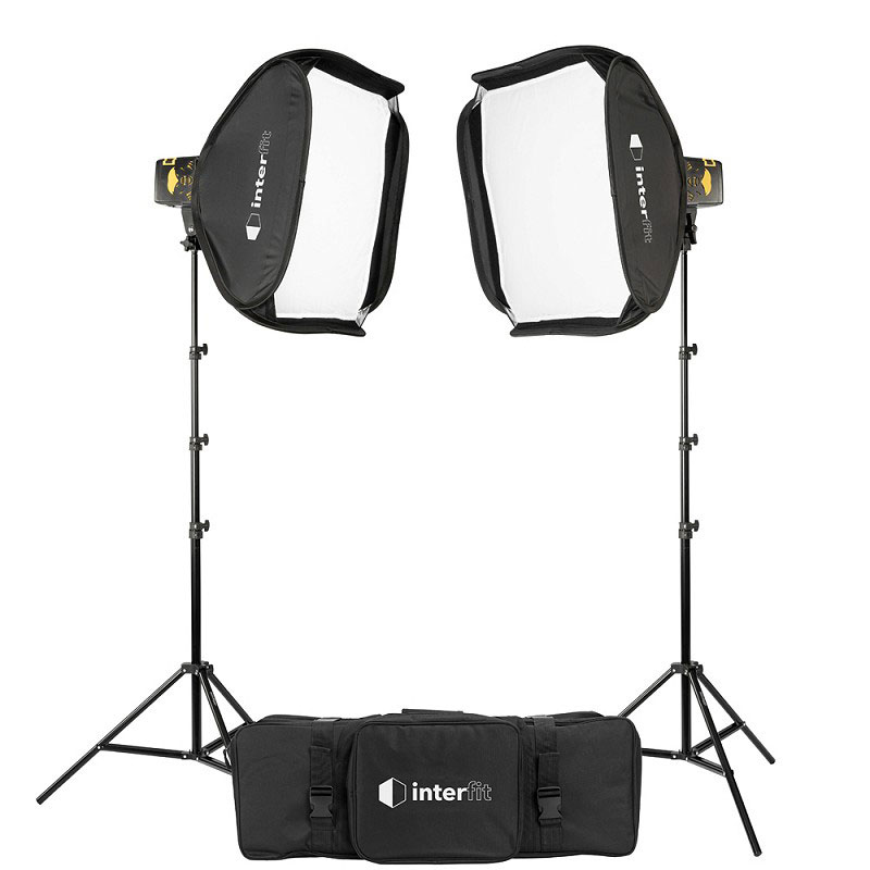 Interfit Badger Beam 2-Light Softbox Kit