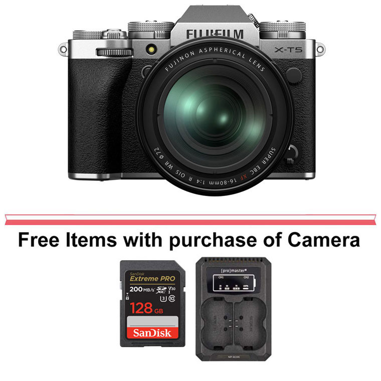 Fujifilm X-T5 Mirrorless Digital Camera Kit (Silver) | Samy's Camera