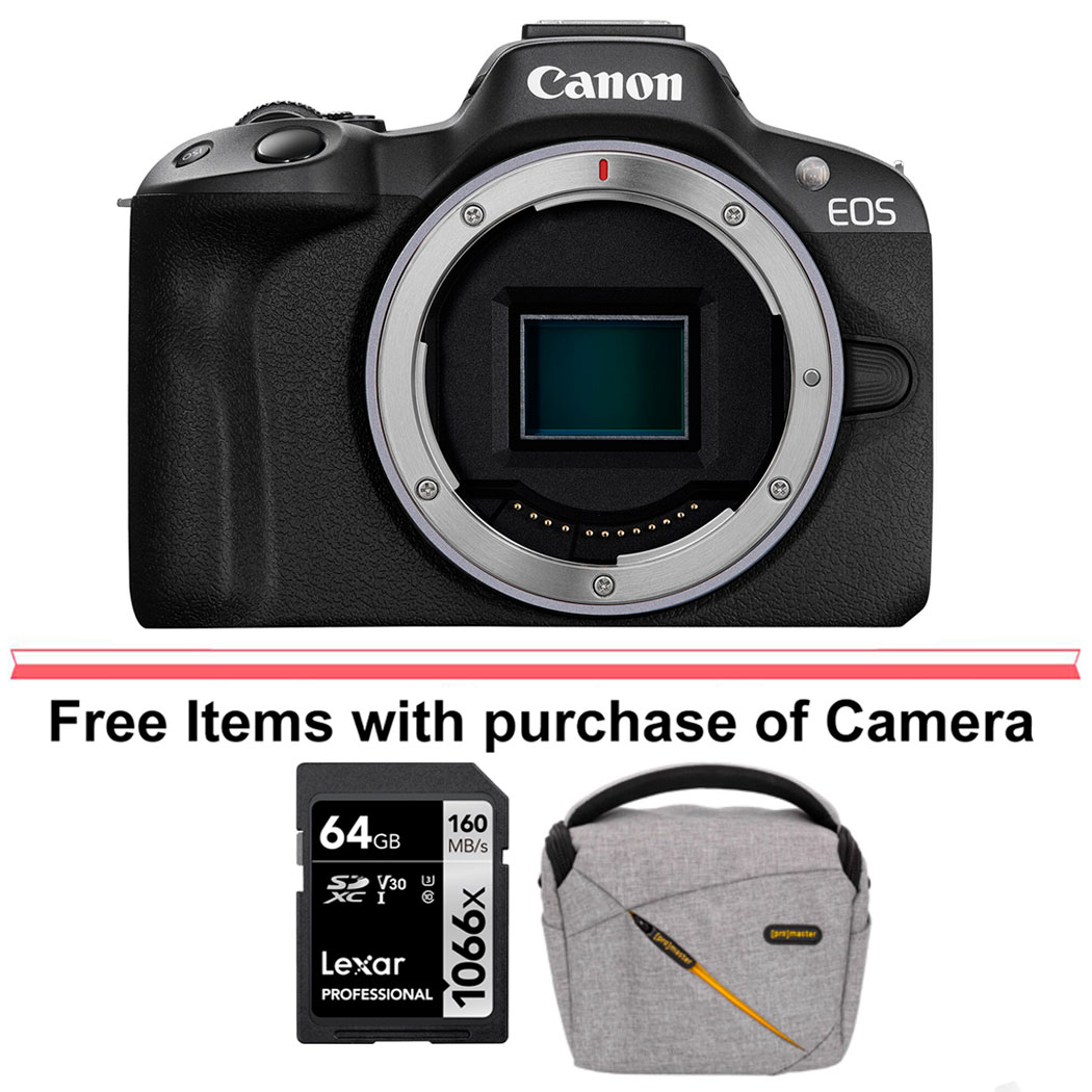 Canon EOS R50 Mirrorless Digital Camera Body (Black)