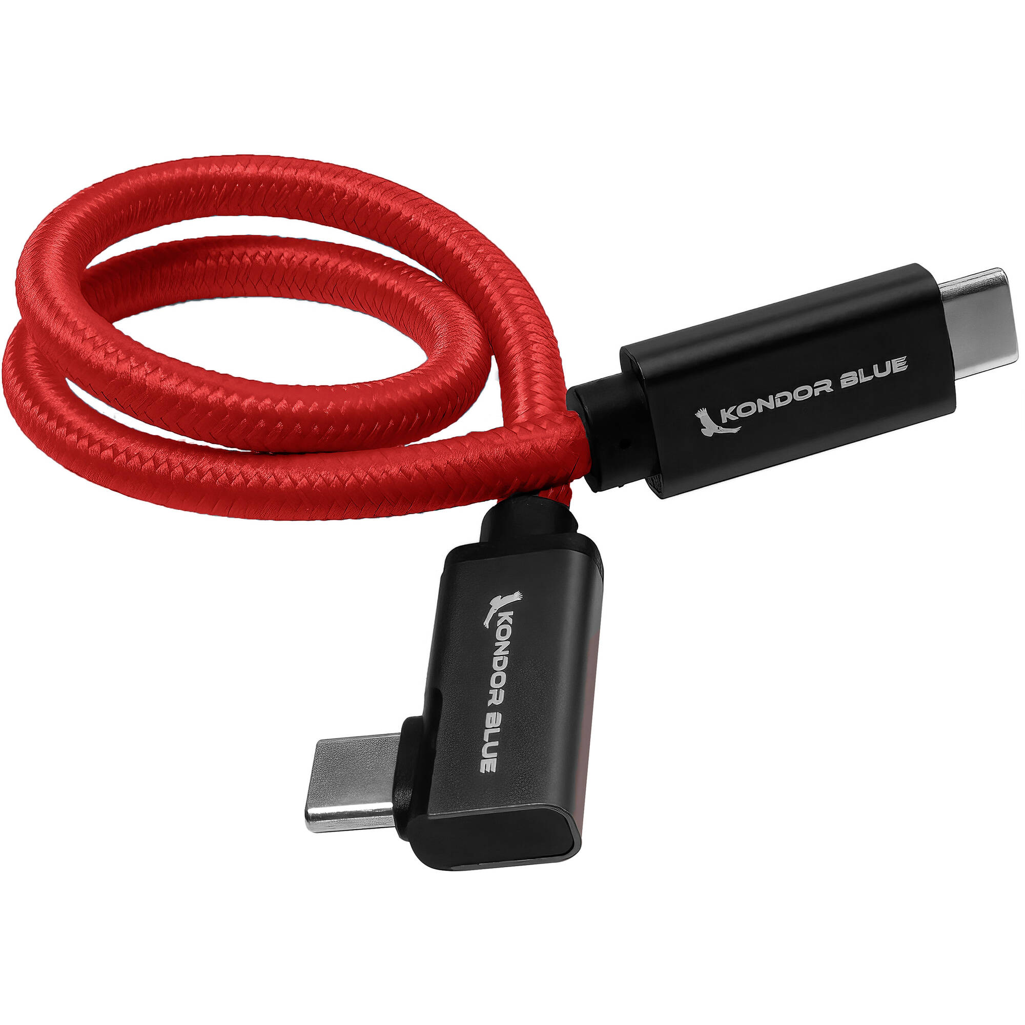 Kondor Blue Right-Angle USB-C 3.1 Gen 2 Cable | Samy's Camera