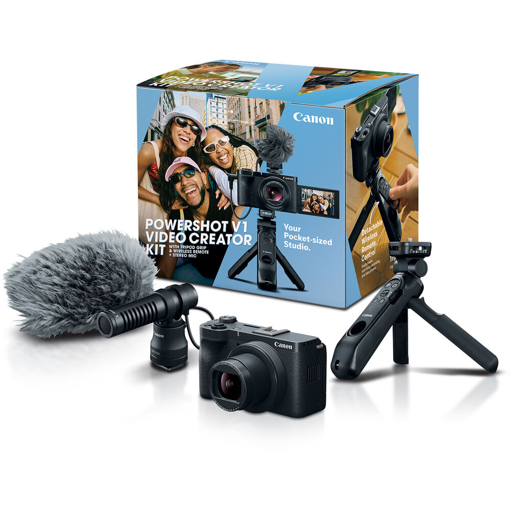 Canon PowerShot V1 Digital Camera Video Creator Kit (Black)